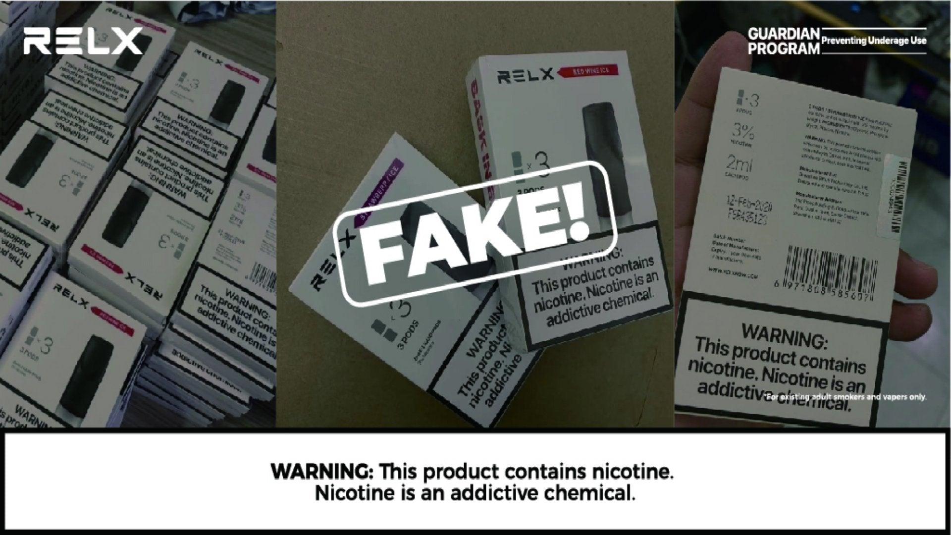 RELX Warns Consumers to Stay Away From Fake RELXPODS